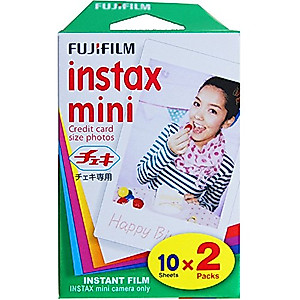 Fujifilm Instax Mini 9 Instant Camera (Lime Green) with 2 x Instant Twin Film Pack (40 Exposures)