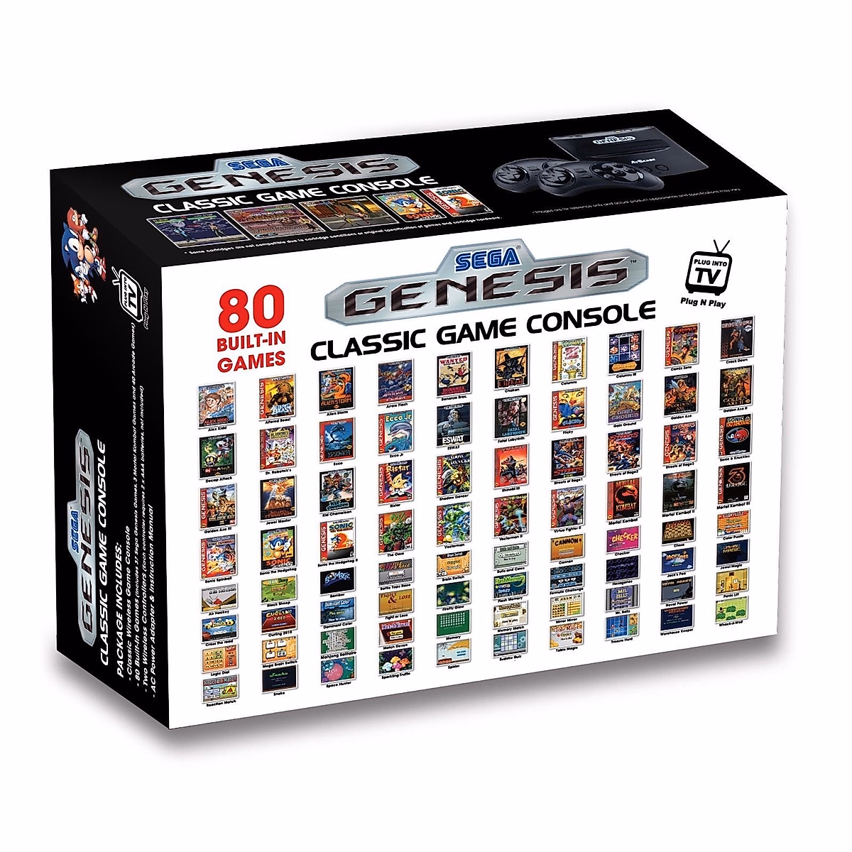 AtGames Sega Genesis Classic Game Console w/ 80 Built-In Games - NEW 2015 MODEL!