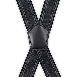 Dockers Men's Docker's 1 1/4" Suspenders,Black,One Size