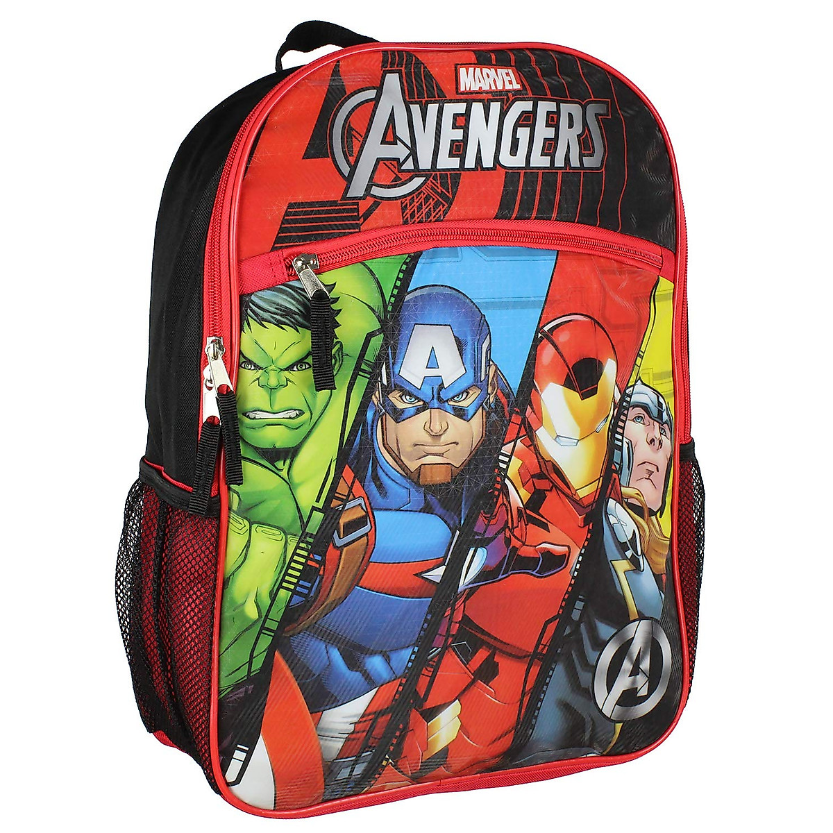 Marvel Avengers Backpack Iron Man Thor Hulk Captain America Travel 16" Backpack