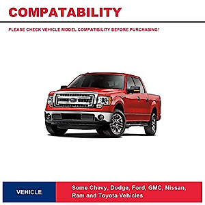 VASTAUTO 56070 7-Foot 7-Pin Trailer Wiring Harness Extension with Connector for Vehicle-Side Truck Bed,Fit for Chevy Dodge Ram GMC Ford Toyota Nissan