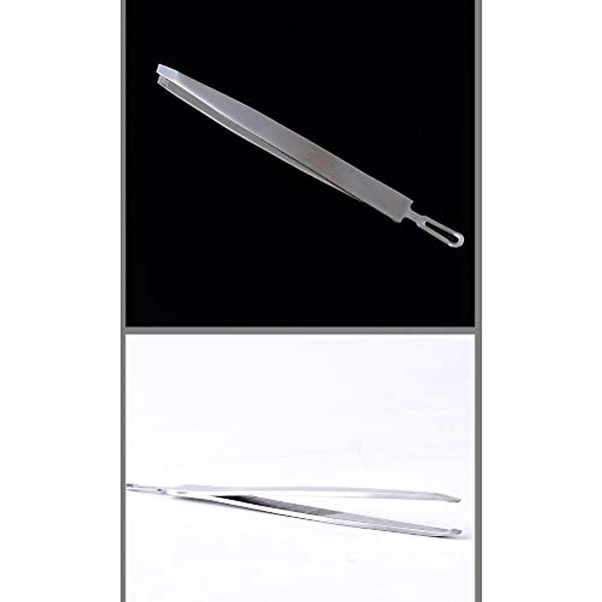 Healifty Slant Tweezers Stainless Steel Eyebrow Tweezers Multi-Functional Slant Tip Tweezer for Women Men 1pcs(Silver)