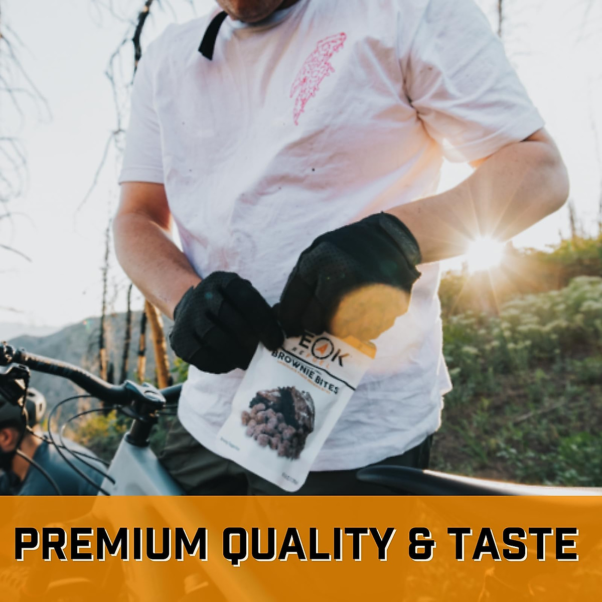 Peak Refuel Fudge Brownie Dessert Bites | Freeze Dried Backpacking and Camping Food | Tasty Trail Treat | High Protein Snack Packs (Brownie 1-Pack)