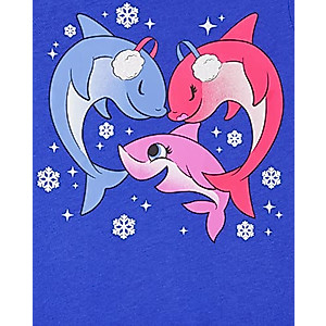 The Children's Place Baby Girls and Toddler Long Sleeve Graphic 2-Pack T-Shirt, Shark/Fox, 18-24 Months US