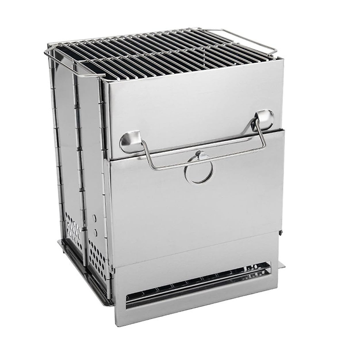 VENS LUEE Notebook Charcoal BBQ Grill Multifunctional Barbecue Camping Stove Tabletop Smoker Folding For Picnic, Camping, Hiking, Traveling, Outdoor Indoor (Style 4)