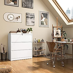 INTERGREAT White Two Drawer Lateral File Cabinets