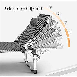 XZGDEN Lightweight Camping Chairs Garden Loungers Folding Chair Deck Chair Chaise Lounges, Terrace Recliner Beach Chair Folding Lounge Camping Pool Support 440 Pounds (Color : D)
