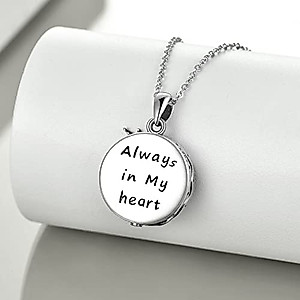 ONEFINITY Wolf Urn Necklaces for Ashes Sterling Silver Abalone Shell Wolf Cremation Jewelry with Dragonfly Urn Keepsake Memorial Urn Jewelry for Women Men