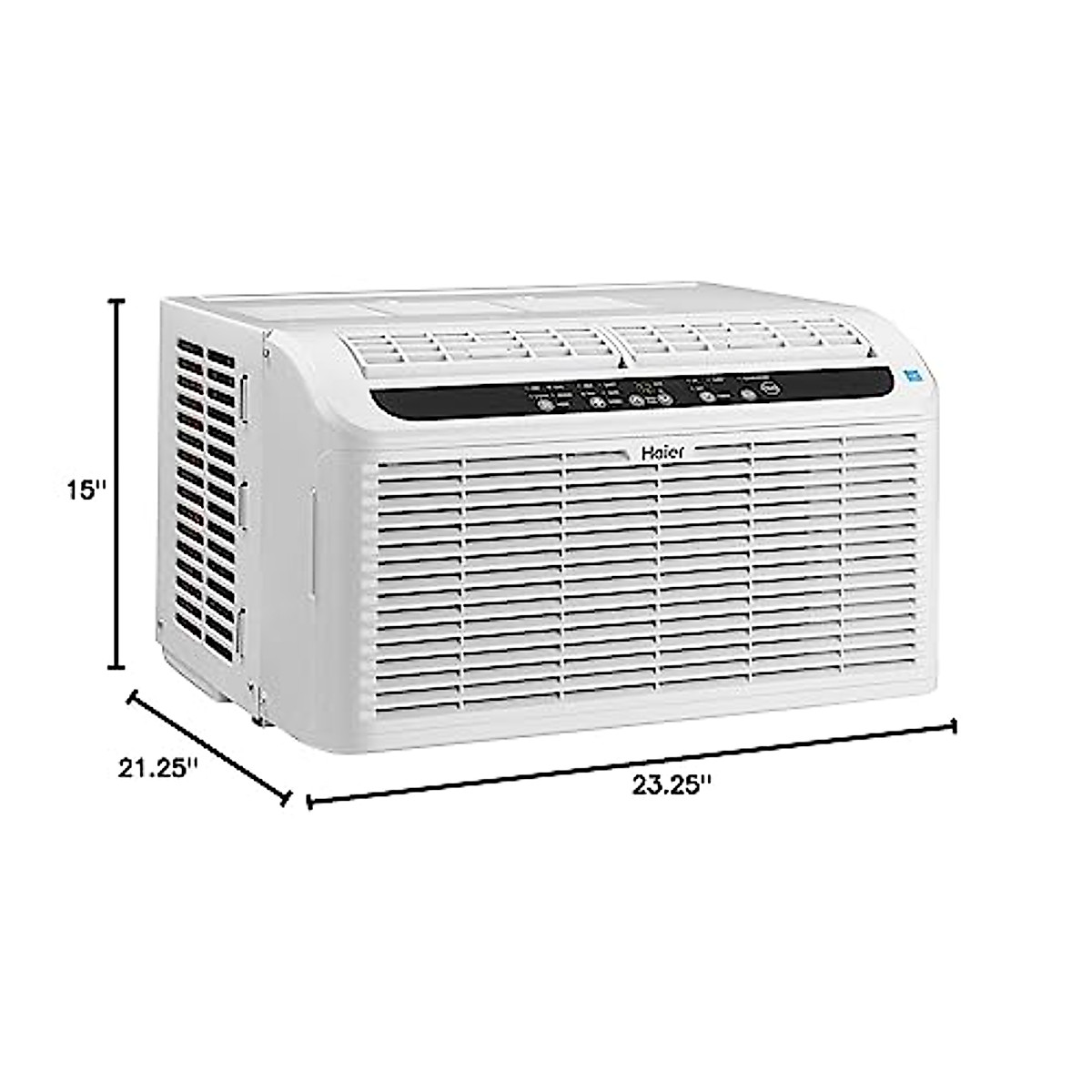 Haier 6,200 BTU Ultra Quiet Window Air Conditioner for Small Rooms and Bedrooms, Control Using Remote, 6K Window AC Unit, Easy Install with Included Kit, White, Energy Star