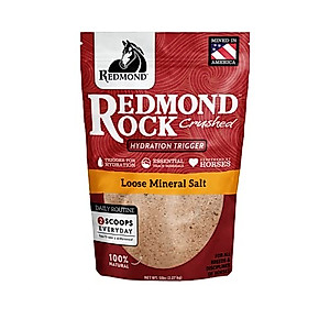 REDMOND Rock Crushed Loose Mineral Salt Electrolyte Supplement for Horses (5 LBS)
