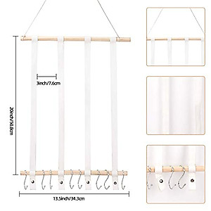 OAOLEER Hair Bow Holder Organizer for Girls，Hair Clips Headband Organizer Storage Wall Hanging Home Decor for Girls Room