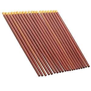 GANAZONO Wooden Cutlery 20 Pairs Chopsticks China Metal Delicate Toddler Chinese Chopsticks