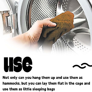 Zorfeter Small Animal Hanging Hammock, Pet Cage Hammock Ferret Bunkbed Hammock Cage Toy for Hamster Rat Parrot Guinea Pig Hideout Play Sleep, Green