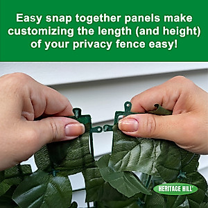 Artificial Ivy Balcony Privacy Screen, UV Coated Faux Ivy Privacy Fence Screen - Expandable Fake Ivy Fence - Ivy Fence Privacy Screen, Artificial Ivy Privacy Fence, Patio Decor For Fences Up To 4 Feet