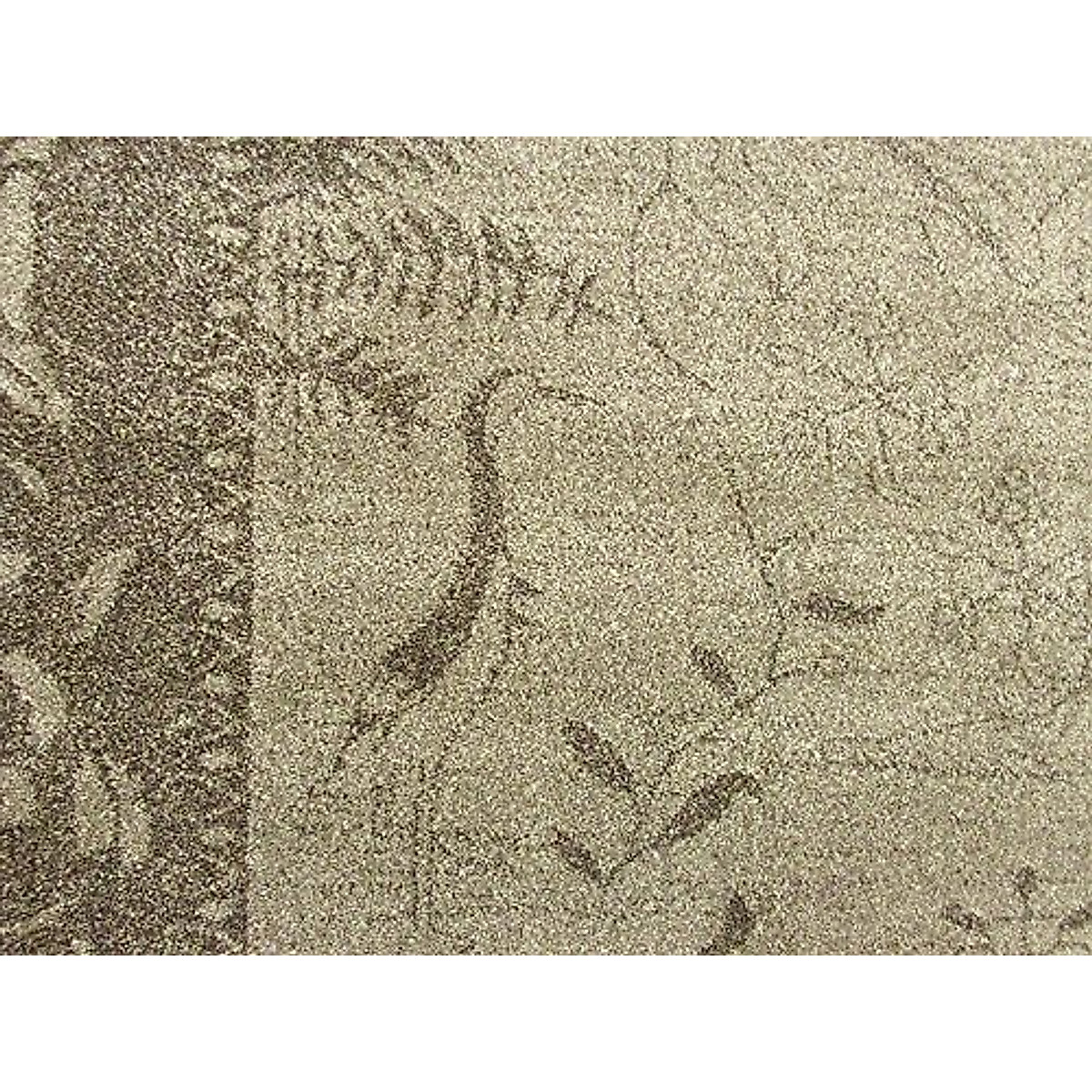 Unique Loom La Jolla Collection Farmhouse, Contemporary, Botanical, Traditional, Vintage Area Rug, 9 x 12 ft, Light Brown/Dark Brown