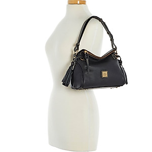 Dooney & Bourke Handbag, Pebble Grain Tassel Shoulder Bag - Black