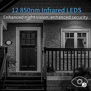 YI Security Camera Outdoor, 1080p Outside Surveillance Front Door IP Smart Cam with Waterproof, WiFi, Cloud, Night Vision, Motion Detection Sensor, Smartphone App, Works with Alexa
