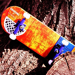 NOAHWOOD Fingerboard Complete Toys (Kickflip Deck,33mmTrucks,NWiii Handmade Wheels a Set) (Yellow House, 100x34mm)