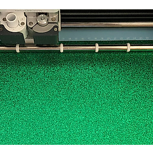 Crafasso 12" x 12" 300gms Heavy & Premium Glitter cardstock, 15 Sheets, Green