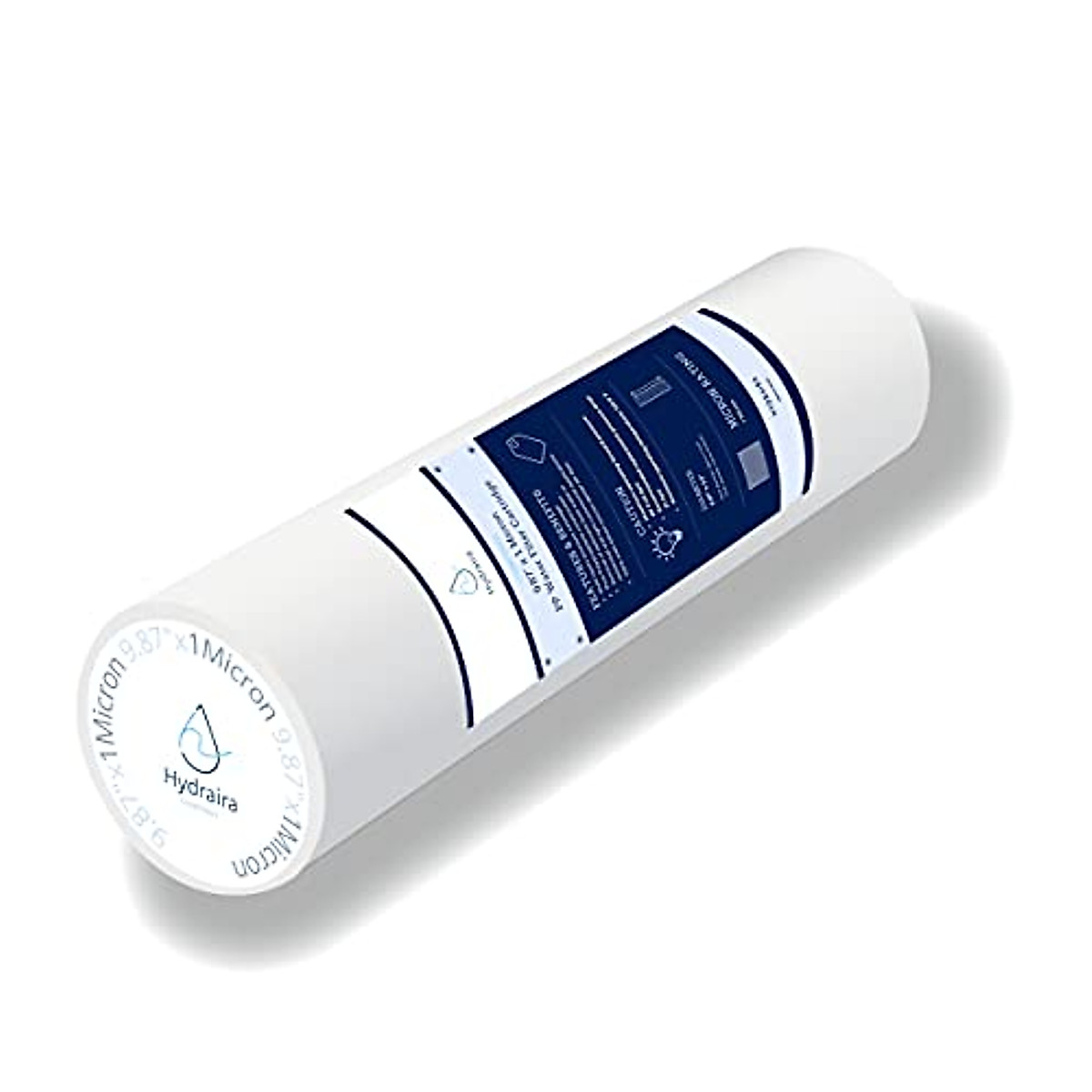 Hydraira 4-Pack 1 Micron 9.87” x 2.5” Sediment Water Filter Replacement Cartridge for Any Standard RO unit | Whole House RO System | Whole House Sediment Filtration CG9870001