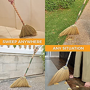SN SKENNOVA - Asian Broom Whisk Broom Handmade Size Overall Length 40 inch