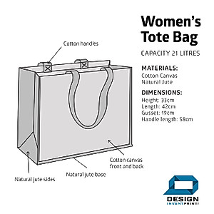 Design, Invent, Print! 40th Birthday Gift Bag Funny Gift for Women Tote Shopping Age 40 Present 16.5 x 13 x 7.5 inches