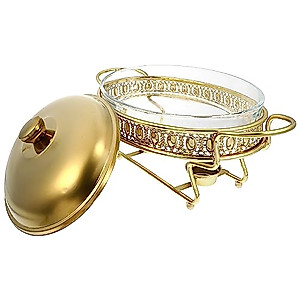 BESTonZON Stainless Steel Chafing Chafing Dish Buffet Set Stock Pot Buffet Warming Tray Buffet Dish Oval