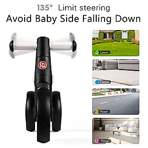 LOL-FUN Baby Balance Bike 1 Year Old Boy Birthday Gift, Baby Girls and Boys Toys for 1 Year Old, Baby First Bike One Year Old