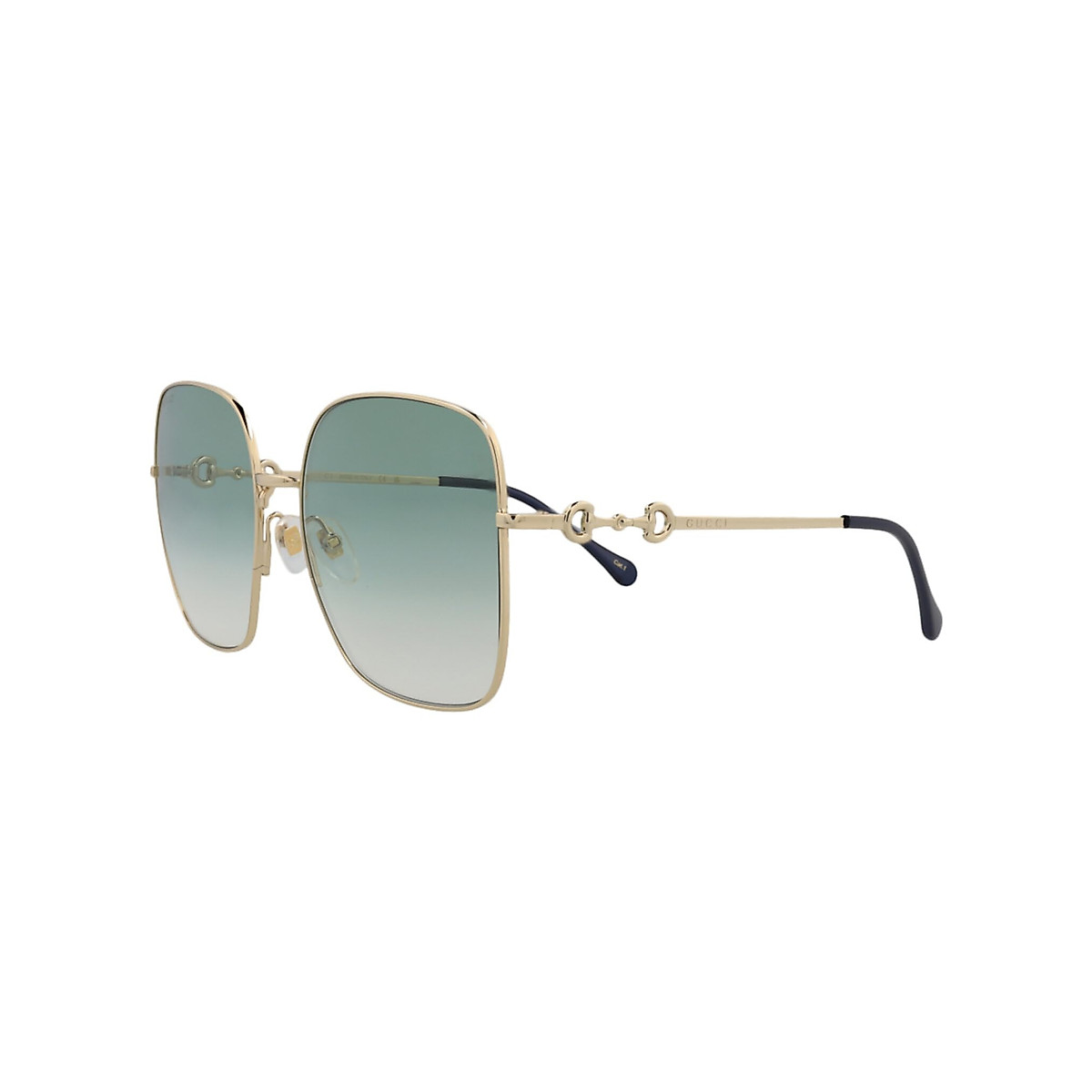 Gucci Square-Frame Metal Sunglasses