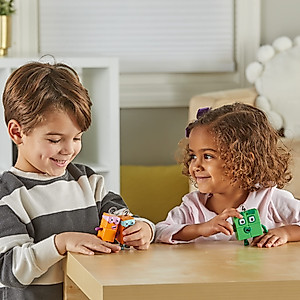 Learning Resources Numberblocks Four and The Terrible Twos, Official Collectible Toys, Includes Numberblocks Four and 2 x The Terrible Two, with Posable Arms for Realistic Play, Suitable for Display