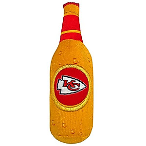 BEST PLUSH CAT TOY: NFL KANSAS CITY CHIEFS Complete Set of 3 piece Cat Toys filled with Fresh Catnip. Includes: 1 Helmet Cat Toy, 1 Football Cat Toy with Feathers & 1 Beer Bottle. Beautiful Team LOGOS