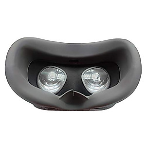 GEZICHTA Soft Silicone Thumb Stick Cover Grip Link Cable for Oculus Quest VR Headset