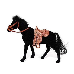 Batty Bargains Regal Bobblehead Horse with Auto Dashboard Adhesive (Black)