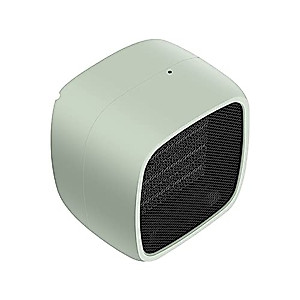 Outdoor Garden Heater 800W Mini Electric Heater PTC Ceramic Heating Warm Air Blower Portable Desktop Fan Heater Home Office Bass Noise Reduction Patio Heater (Color : Grey, Size :