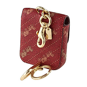 Coach Womens Multi Attachments Case Bag Charm In Horse and Carriage Dot Print Style No. C4305