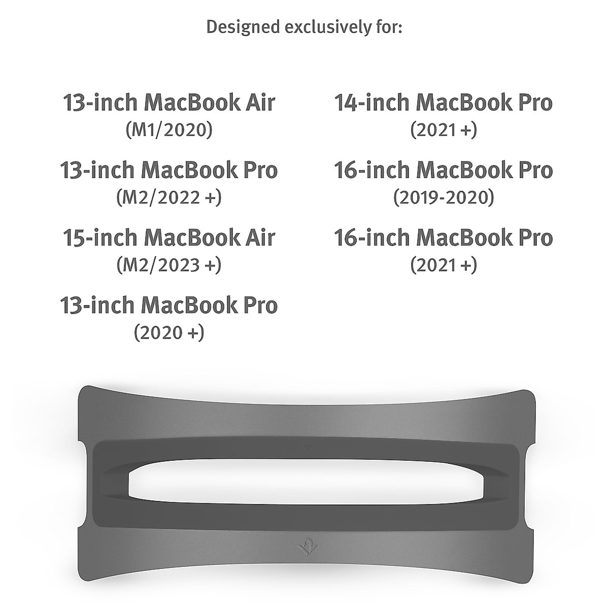 Twelve South Insert I for 13" MacBook Air M2, 2022 and 15" MacBook Air M2, 2023, Space Grey