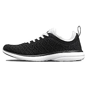 APL: Athletic Propulsion Labs Women's Techloom Phantom Sneakers, Black/White/White, 8