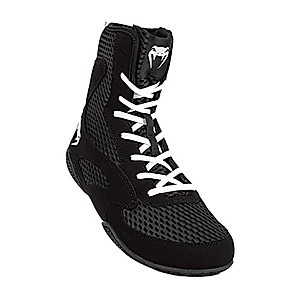 Venum Shoes Contender Boxing – Black/White, Black/White, 11 Men/12.5 Women US