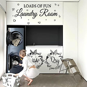 Laundry Room Wall Stickers Laundry Today Naked Tomorrow Wash Dry Bubble Quote Wall Decals Laundry Room Vinyl Wall Decal Quote Wash Dry Vinyl Laundry Stickers Quote Wall Art Stickers for Home Apartment