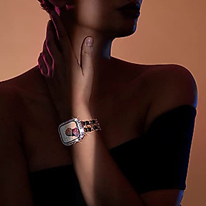 WINGLE 6-Pack Compatible with Apple Watch Case 40mm Face Cover with Screen Protector,Over 200 Bling Crystal Diamond Apple Watch Bumper Case for Apple Watch Series SE 6 5 4 Screen Protector 40mm