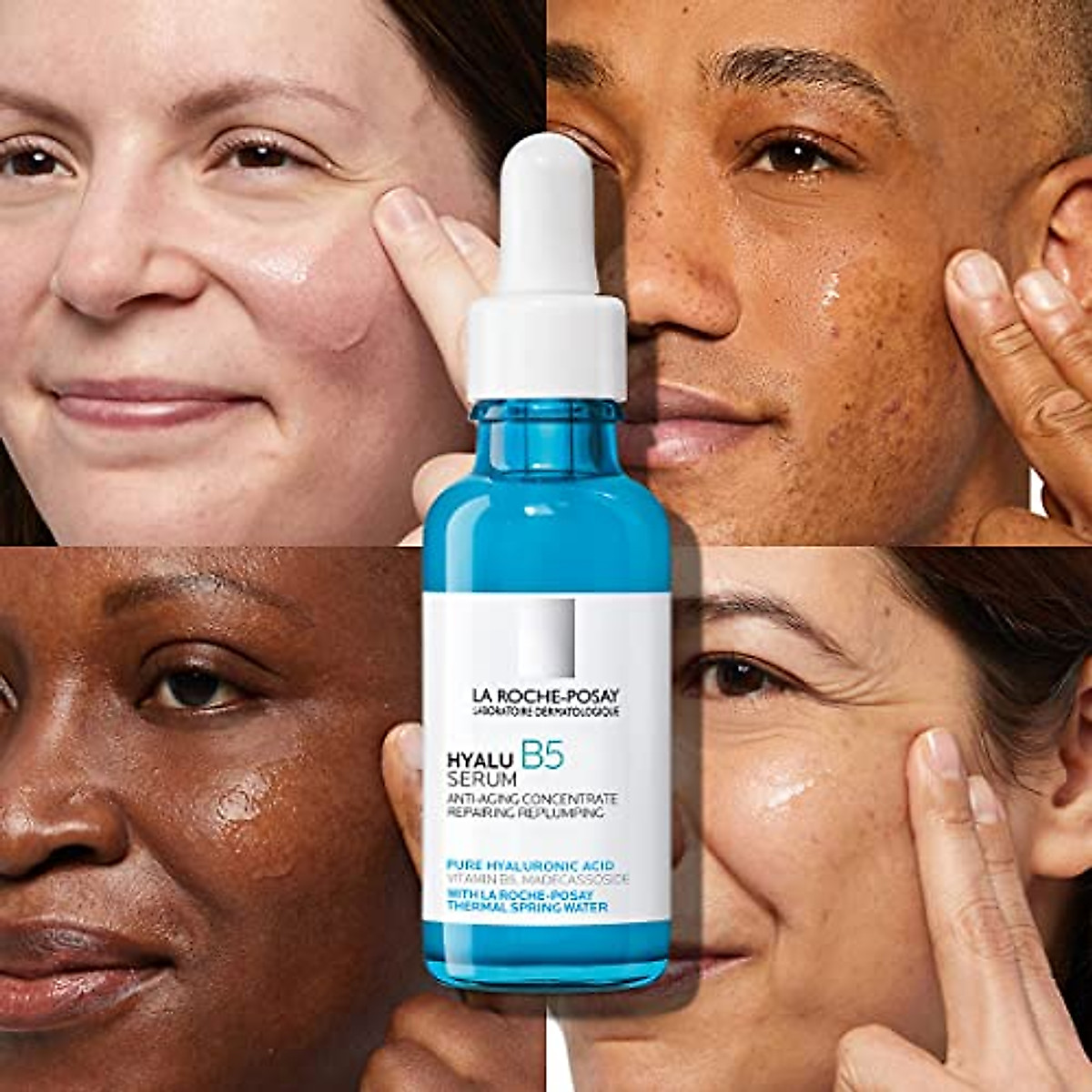 La Roche-Posay Hyalu B5 Pure Hyaluronic Acid Serum for Face, with Vitamin B5, Anti-Aging Serum for Fine Lines and Wrinkles, Hydrating Serum to Plump and Repair Dry Skin, Safe on Sensitive Skin