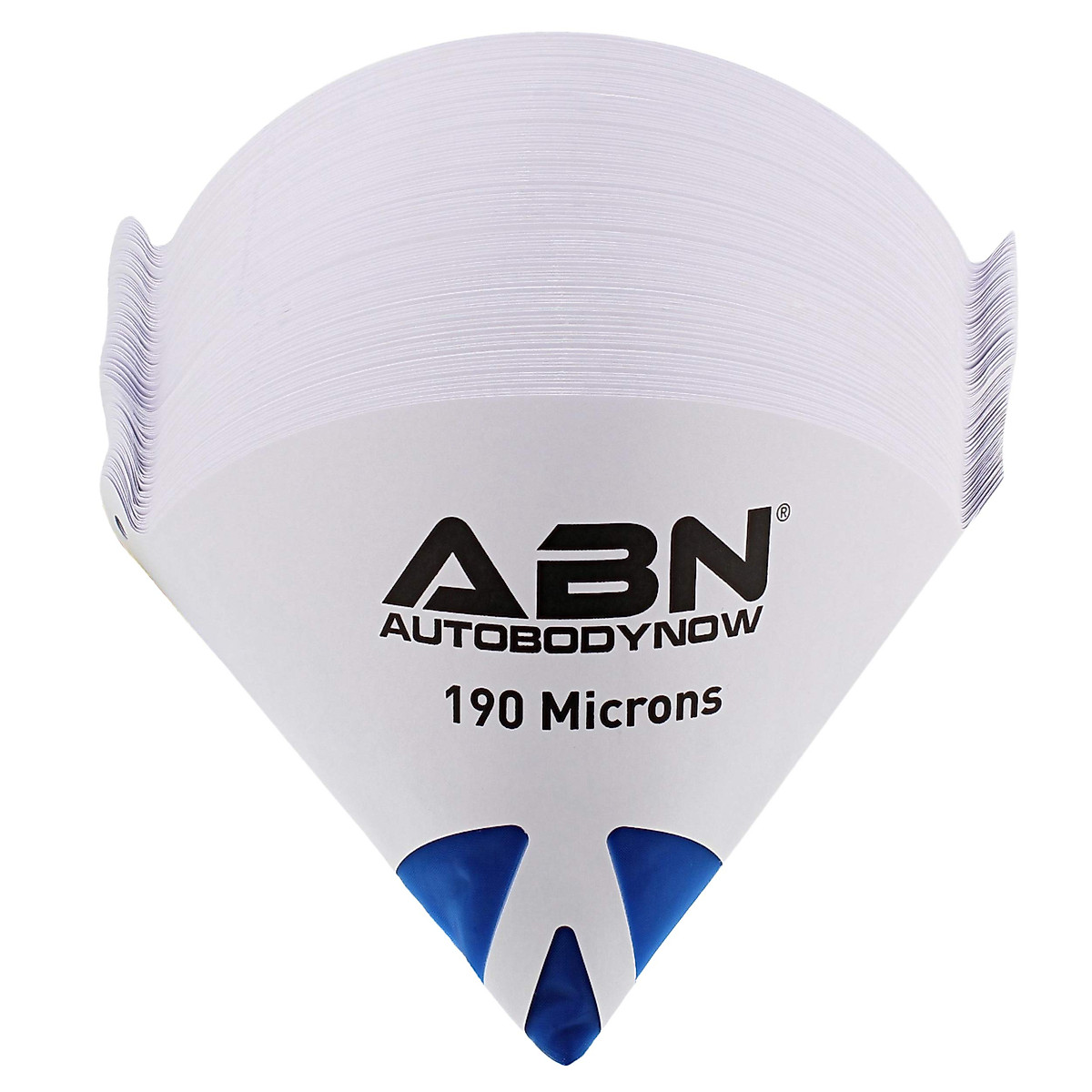 ABN Paint Strainer Mesh Funnel, 190 Micron 50ct - Disposable Filters Cone Blue Mesh Strainers, Oil Funnel for Mechanics