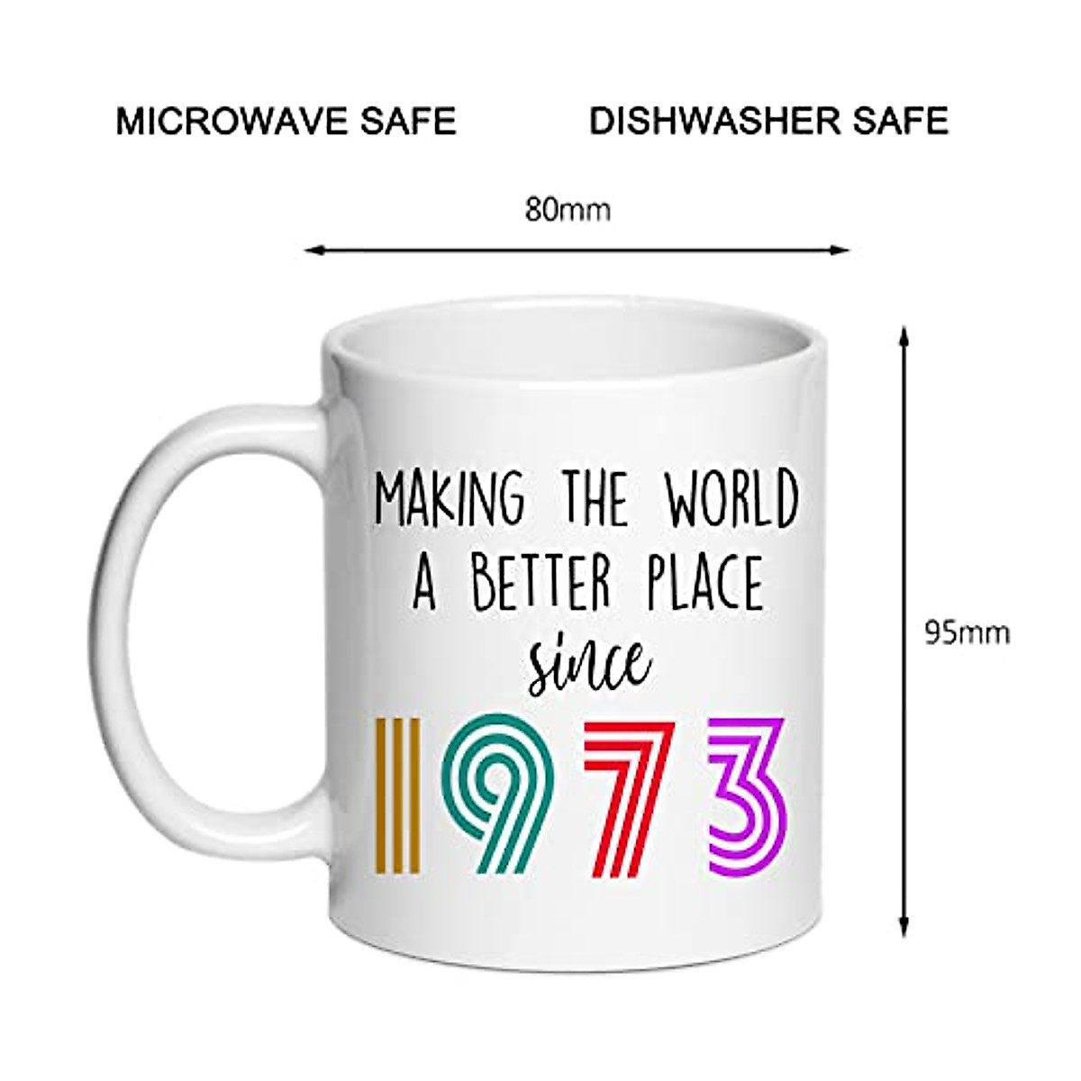 SIUNY 50th Birthday Gifts for Women, 1973 Birthday Gifts for Women, Novelty 50 Year Old Birthday Gifts for Women, 1973 Birthday Gifts for Men, 50 Year Old Gifts for Men, Cheers to 50 Years,11 oz