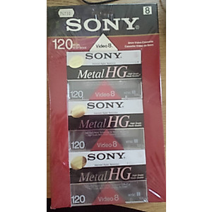 Sony 8mm Video Cassette Metal HG 120 min in Sp Mode