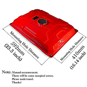 JMCHstore 7 Gallon Metal Generator Gas Fuel Tank Replacement For Predator 6500W 8HP 13HP 420cc, Champion Gasoline Generator Parts Generac, Briggs & Stratton Honda GX390 Generator