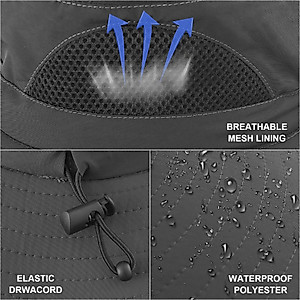 Double Couple Sun Hats for Men Women Fishing Hat UPF 50+ Breathable Waterproof Wide Brim Hat