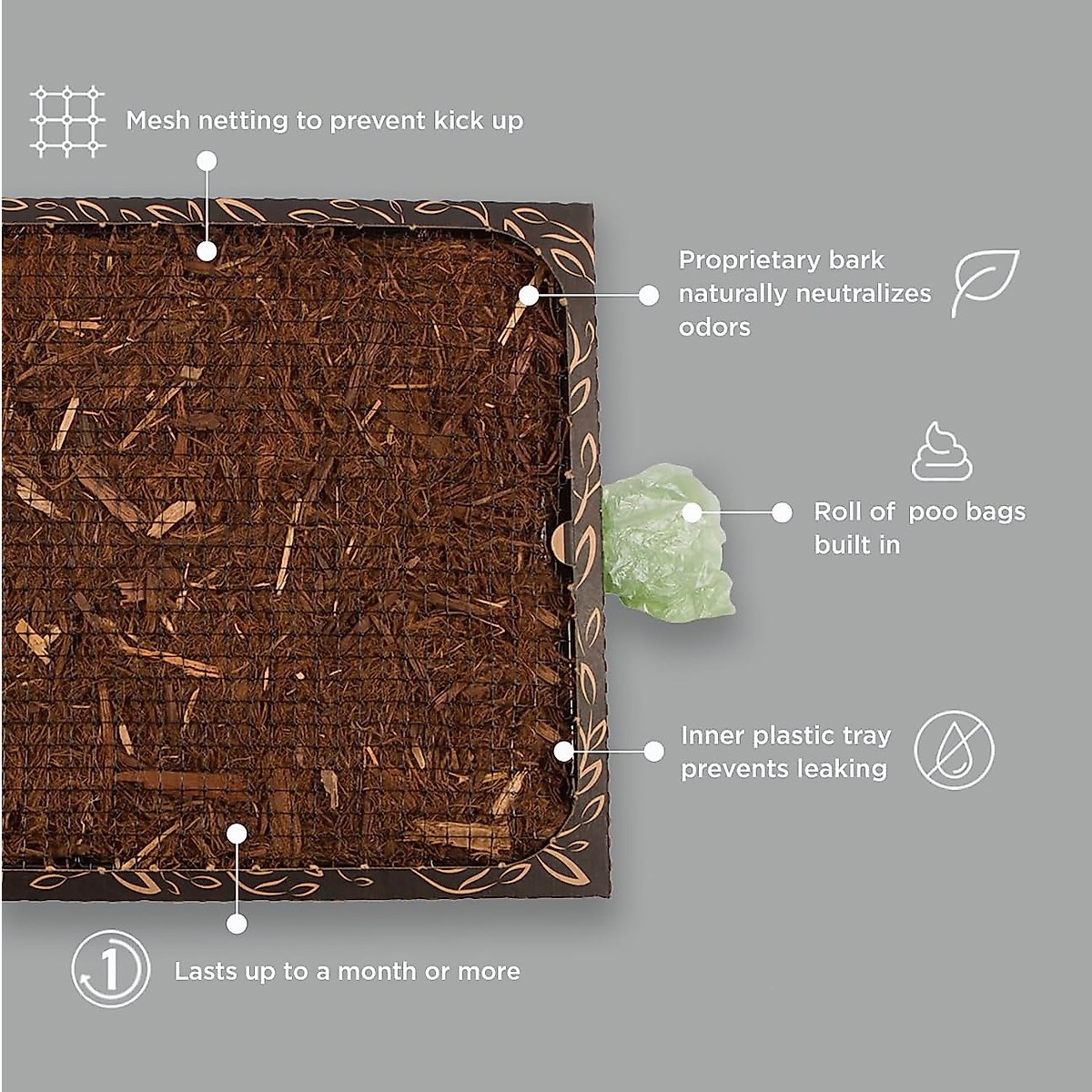 Bark Potty Disposable Training Pads, Multi Use Leak-Proof and Odor Control Puppy Pee Pads | 30 x 20 Standard Pee Pads for Dogs | Natural Bark Potty Pads for Dogs - Dog Housebreaking & Puppy Supplies