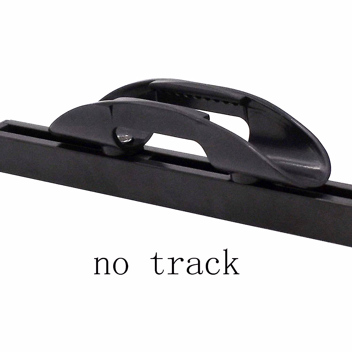 YYST Track Mount Kayak Paddle Clip Track Mount Paddle Holder Fishing Net Clip w Track Mount U Style - No Track, No Paddle (2)