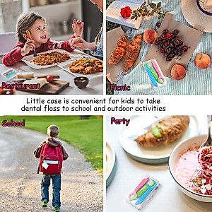 FAMILIFE Kids flossers Toddler Threaders Children Unwaxed Unflavored Fluoride Free Dental 404 Flossers Picks