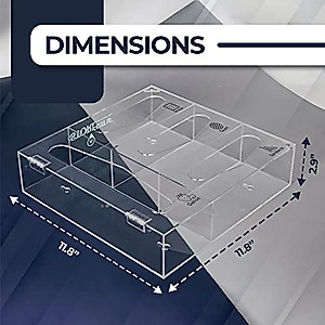 STORESIDE Acrylic Ziplock Bag Organizer - Plastic Bag Organizer - Ziplock Bag Organizer For Drawer - Compatible With All Brands - Mess Free Drawer